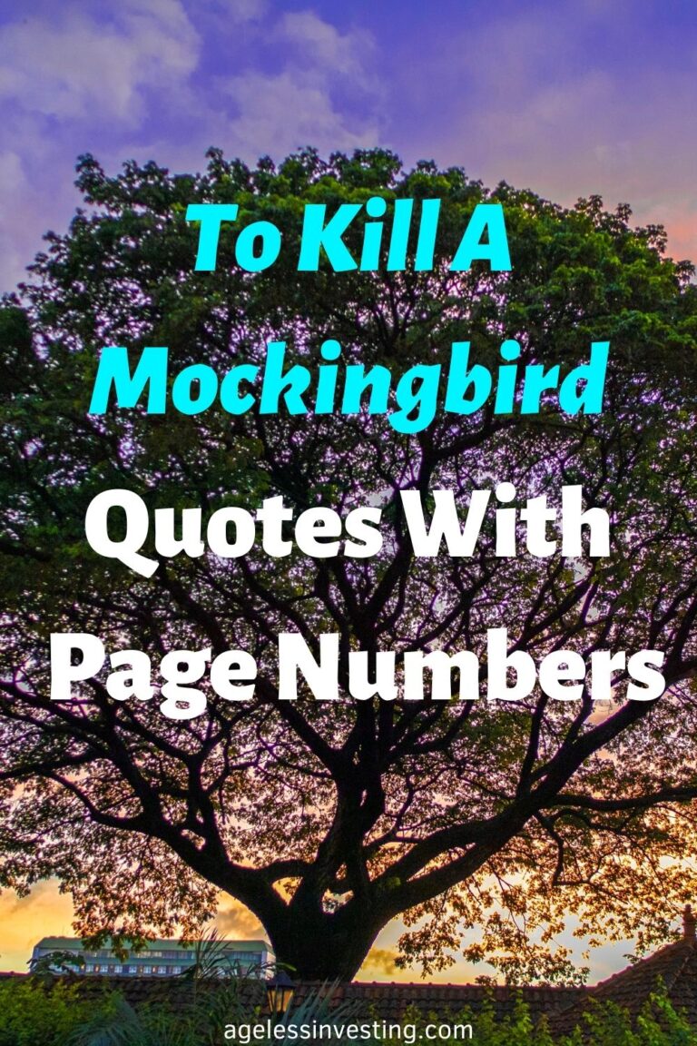 90 To Kill A Mockingbird Quotes With Page Numbers | Ageless Investing